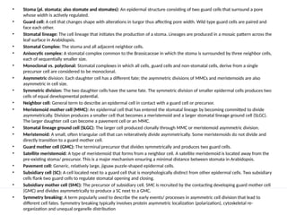 Stomata and Axillary Shoot Development in plants | PPTX