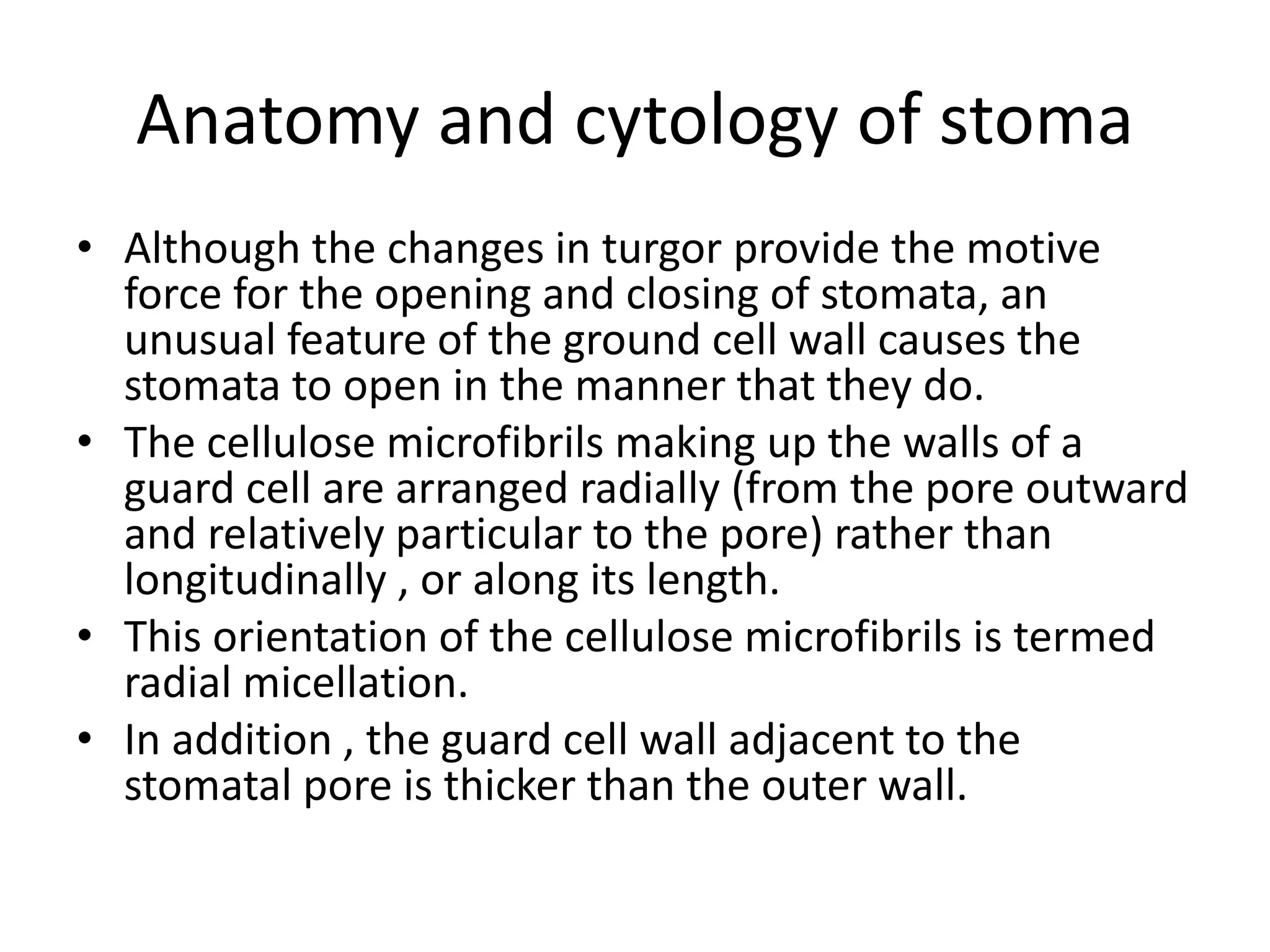 Stomatal movement | PPTX | Chemistry | Science