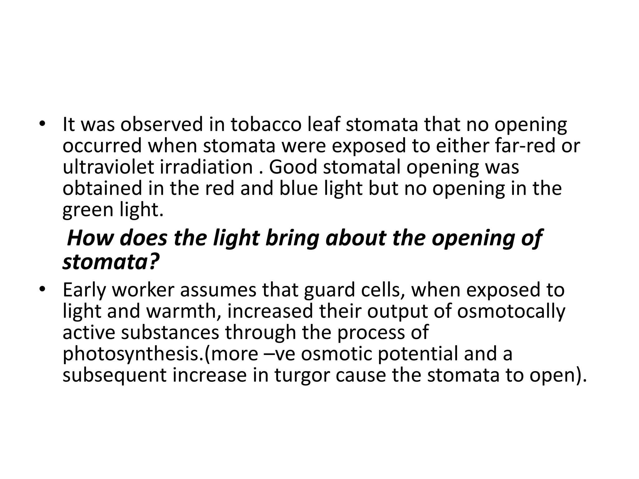 Stomatal movement | PPTX