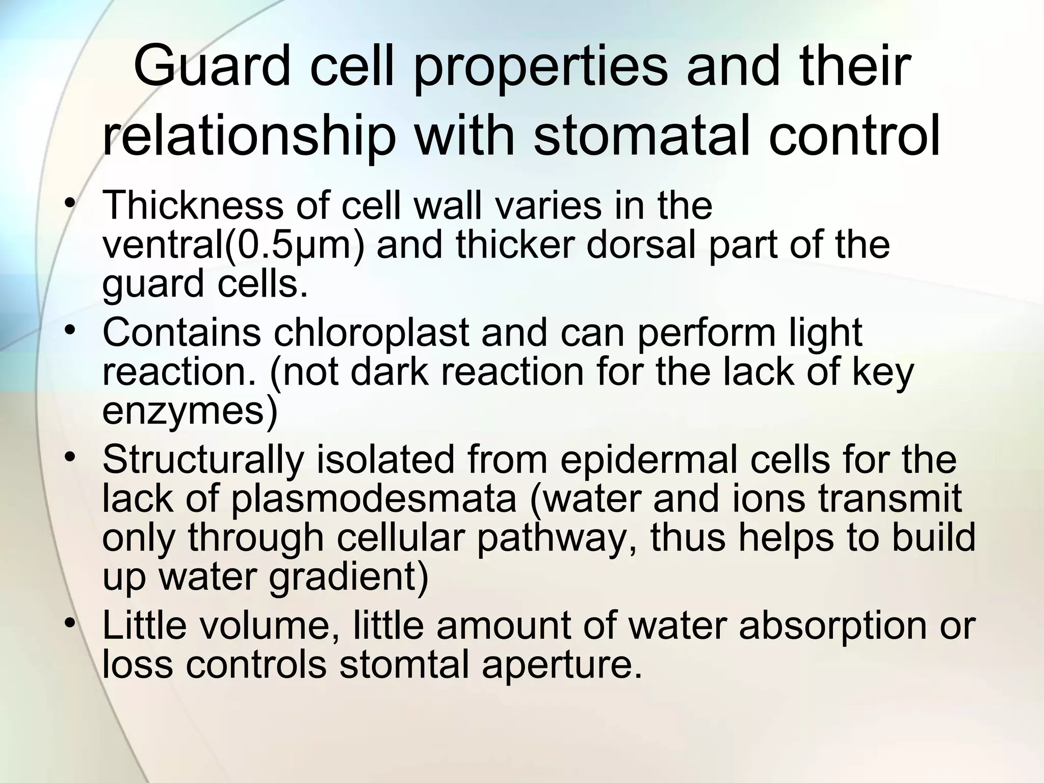 Stomatal regulation | PPT
