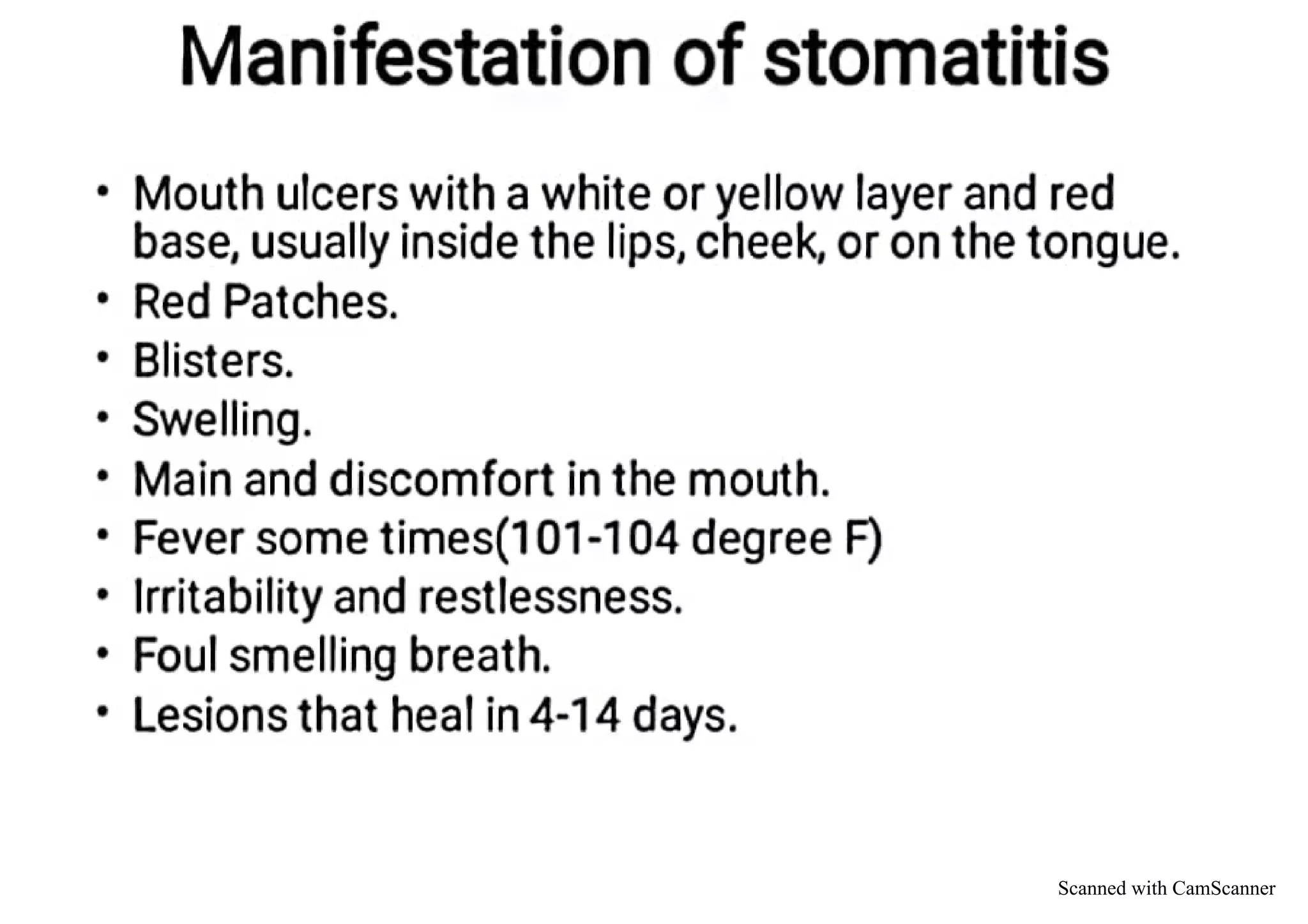 stomatitis | PDF