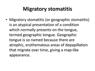 Stomatitis (AHN) | PPTX