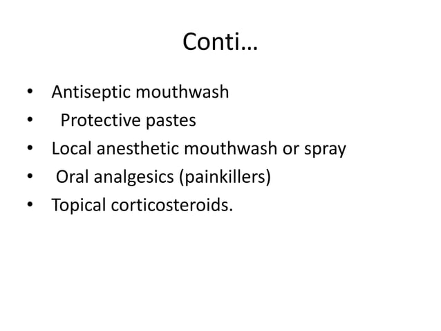 Stomatitis (AHN) | PPTX