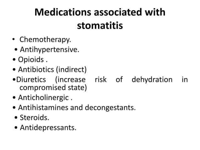 Stomatitis (AHN) | PPT