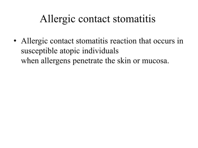 stomatits.pptx | Dental Health | Diseases and Conditions