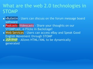 STOMP Presentation | PPT