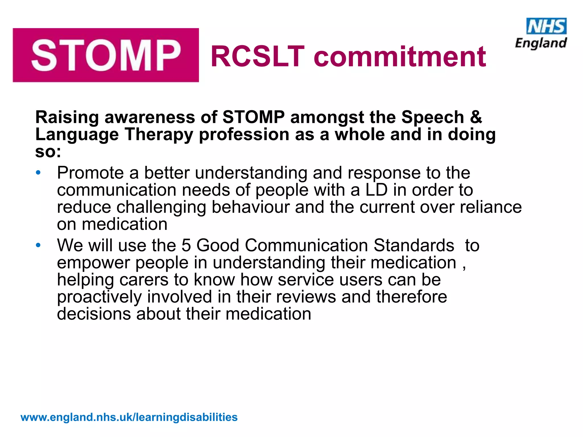 Stomp - one year on presentation july 2017 | PPTX