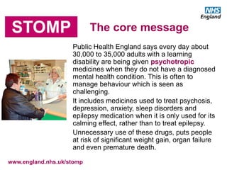 Stomp - one year on presentation july 2017 | PPT