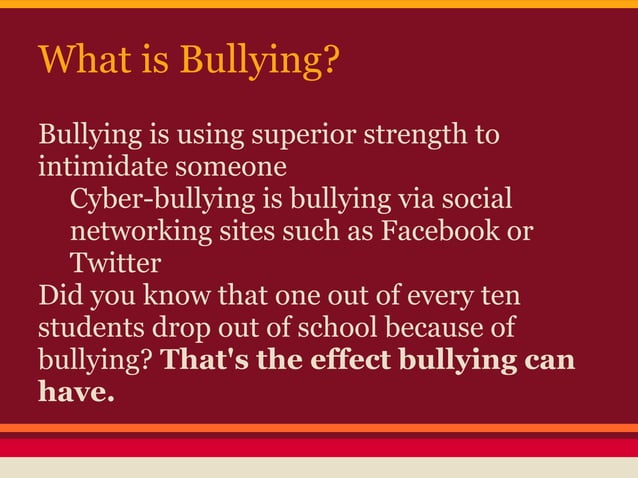 STOMP Out Bullying | PPT
