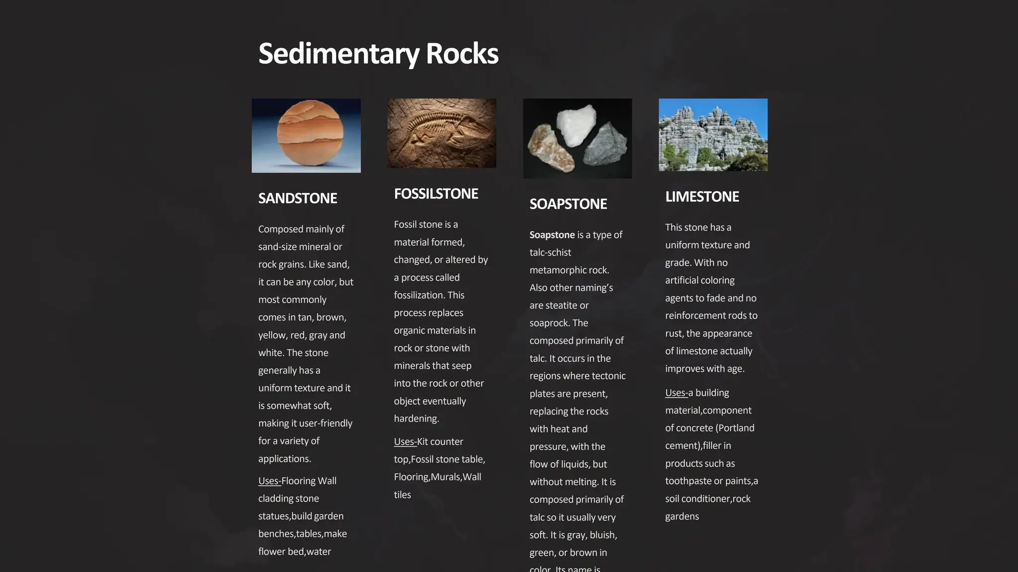 Stone and Details about the stone and types of all natural and man-made ...