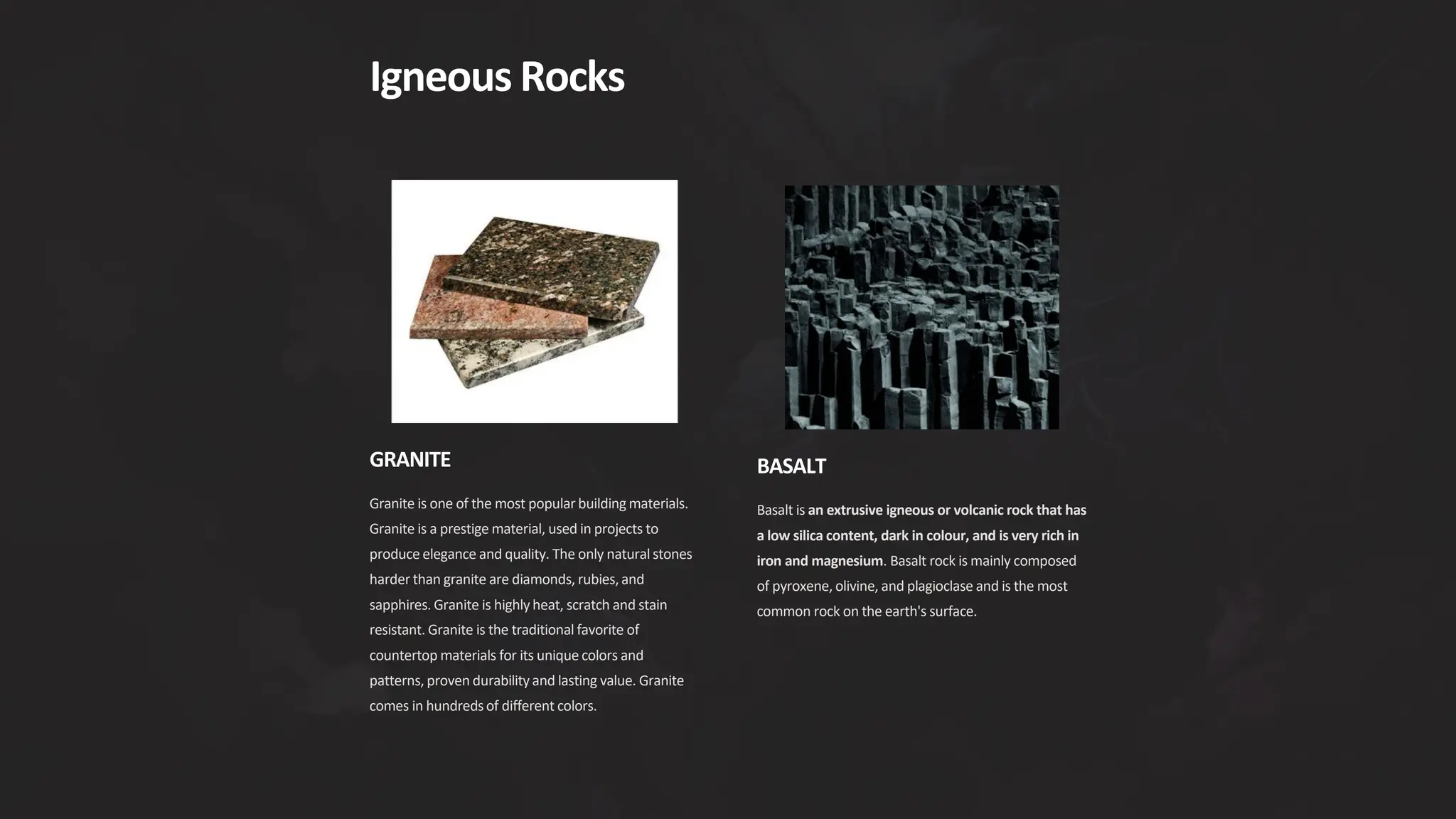 Stone and Details about the stone and types of all natural and man-made ...