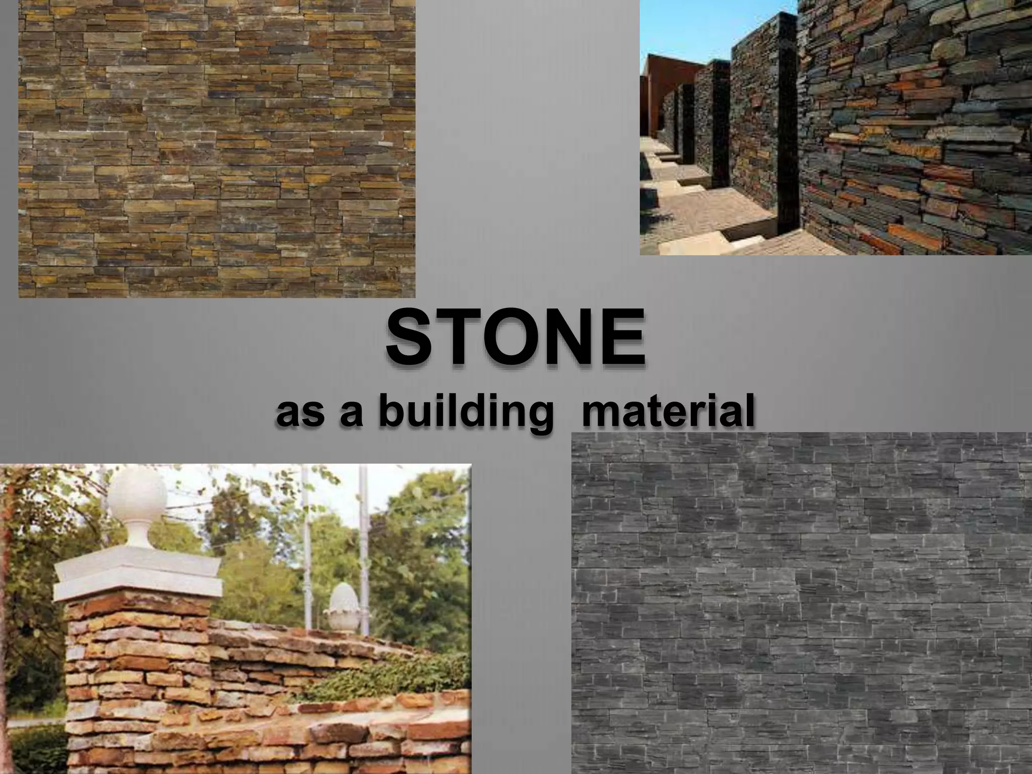 Stone as a building material. | PPTX