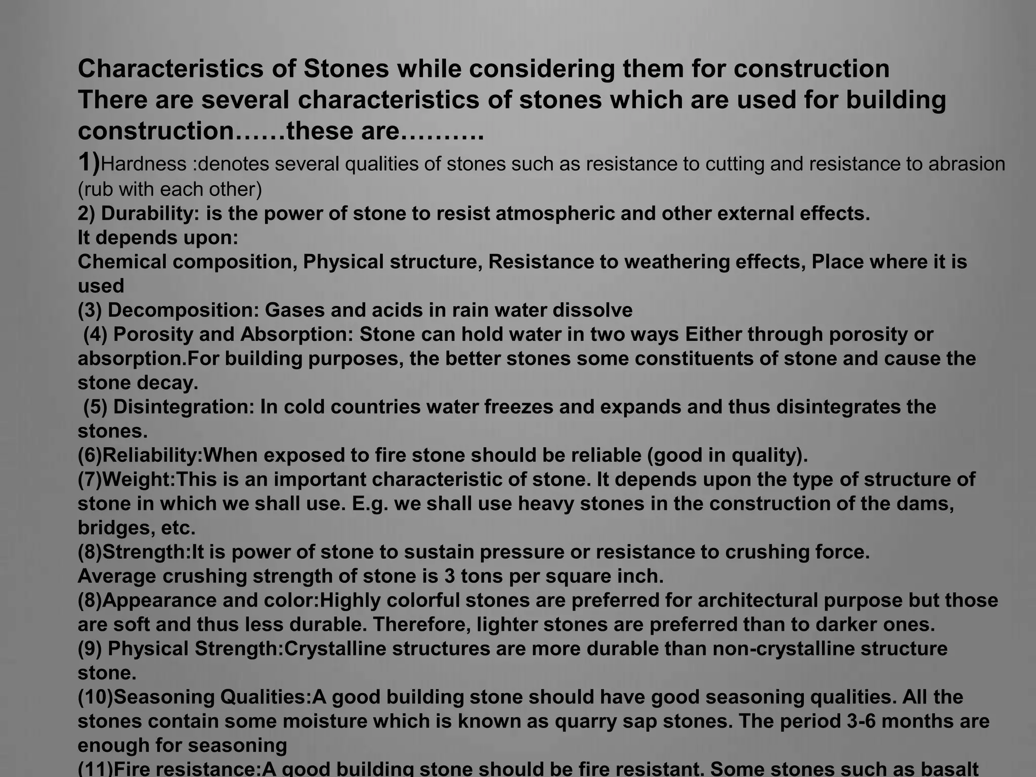 Stone as a building material. | PPTX