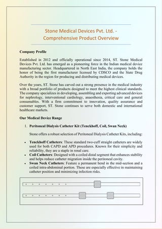 Stone Medical Devices Pvt. Ltd. - Comprehensive Product Overview | PDF
