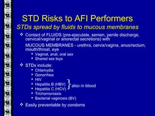 STD Risks to Performers in the Adult Film Industry | PPT