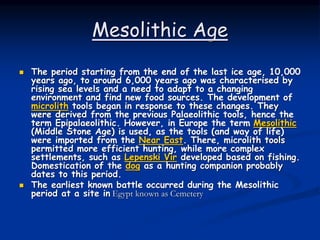 Stone age | PPTX | Geology | Science