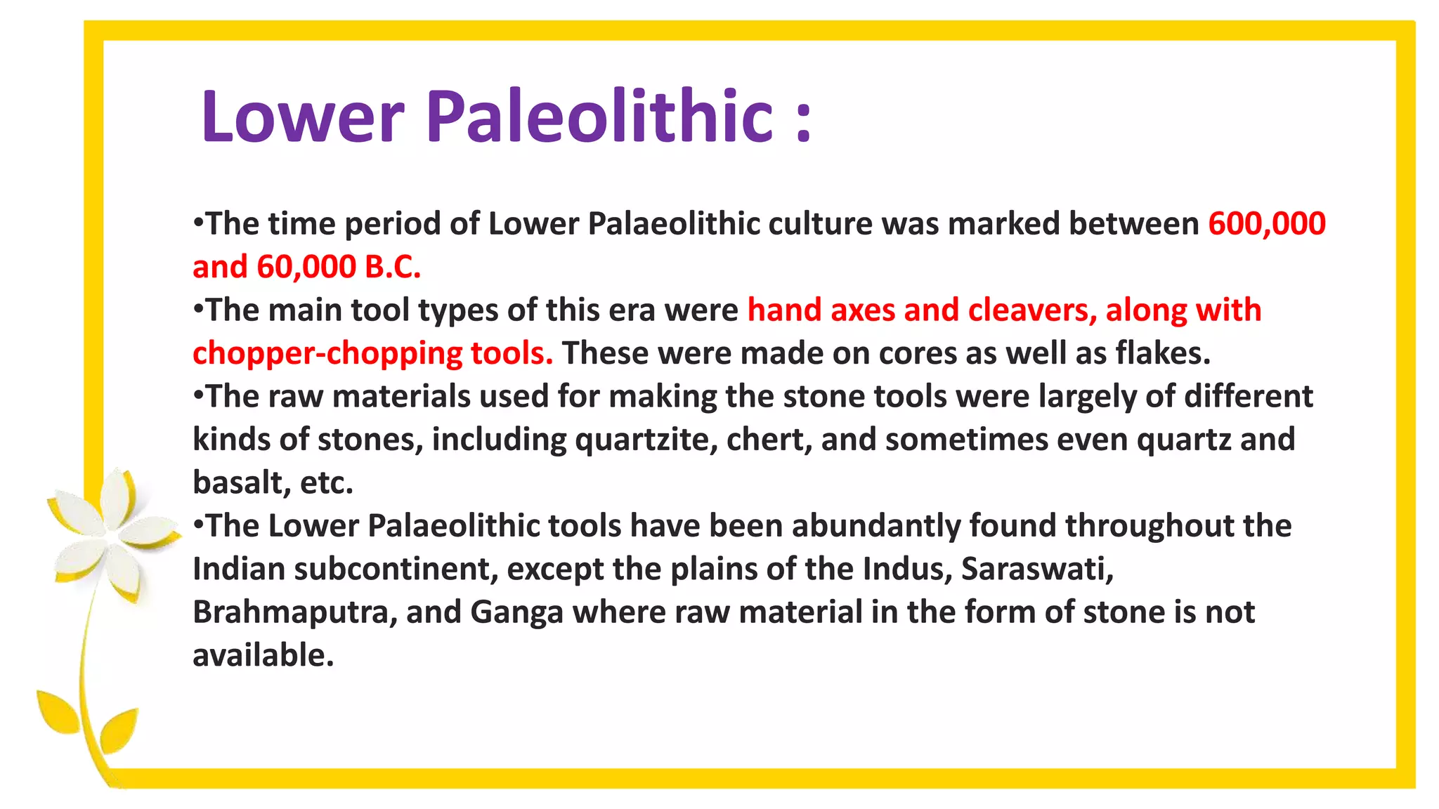 Stone age - Indian culture ppt | PPTX