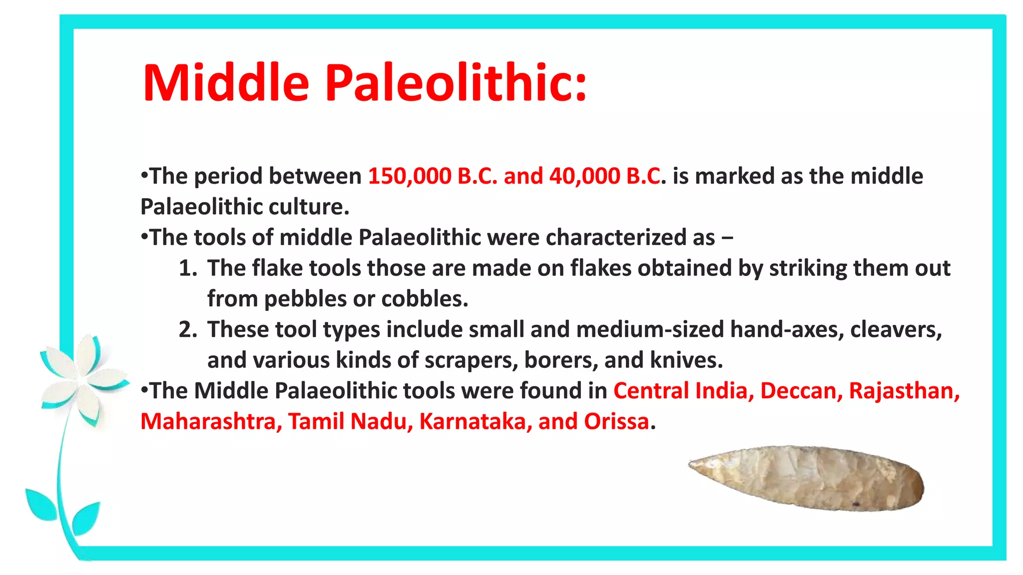 Stone age - Indian culture ppt | PPTX