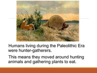 Paleolithic People Gathering