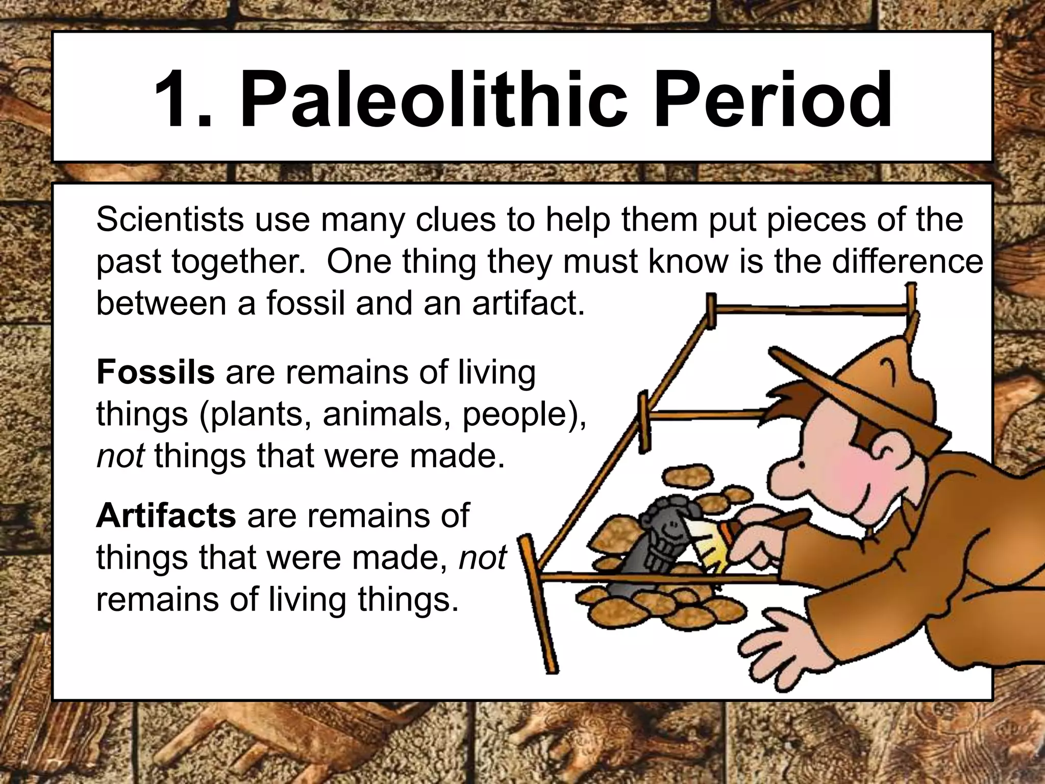 Stone age palaeolithic period | PPTX