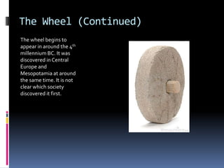 Mesolithic Age Inventions