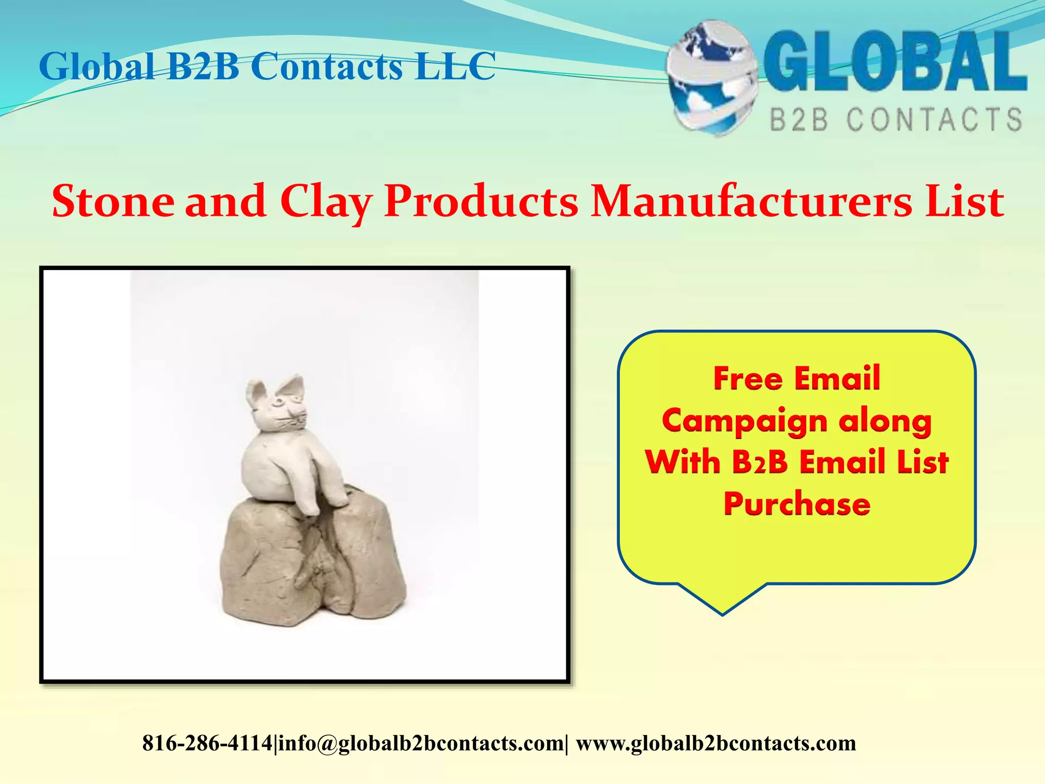 Stone and clay products manufacturers list | PPTX