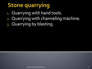 Stone as a building material | PPTX