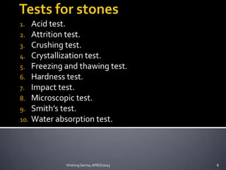 Stone as a building material | PPTX