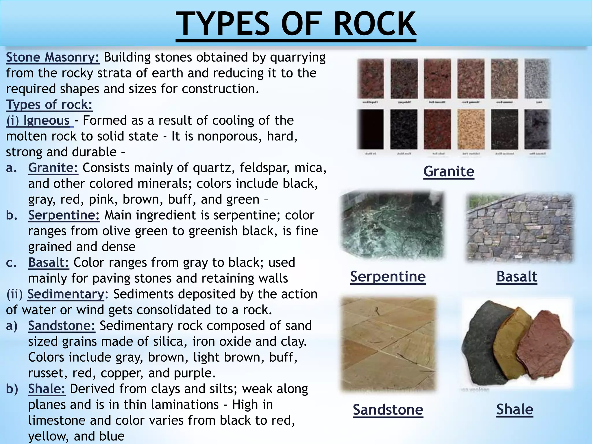 Stone as a building material | PPTX