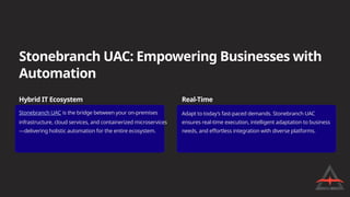 Stonebranch Universal Automation Center (UAC) | PPT