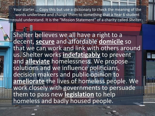 Stone Cold Lesson 3 - Looking for Shelter | PPT | Government Support ...