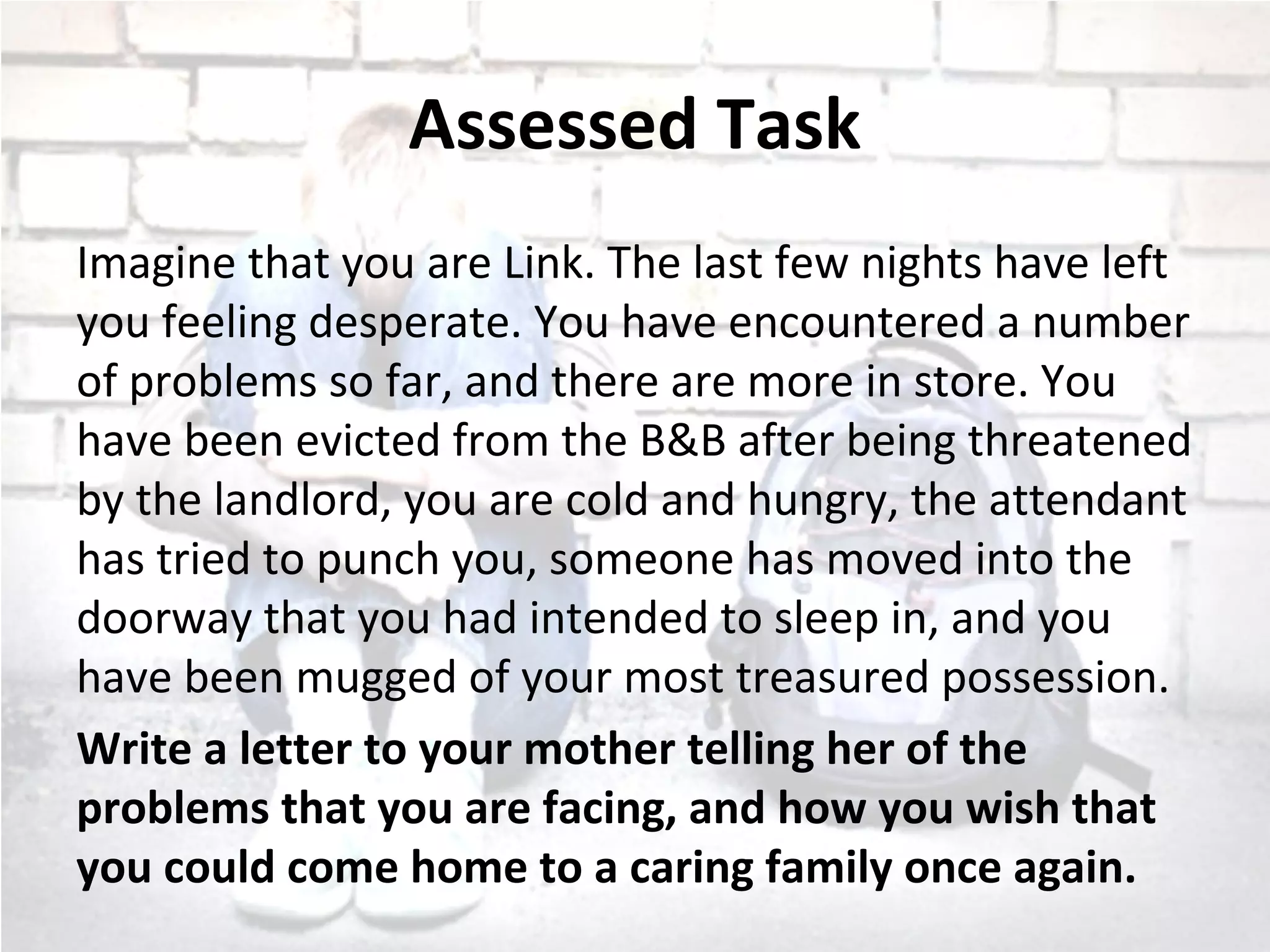 Stone Cold Lesson 6 & 7 - Writing Assessment 1 | PPT