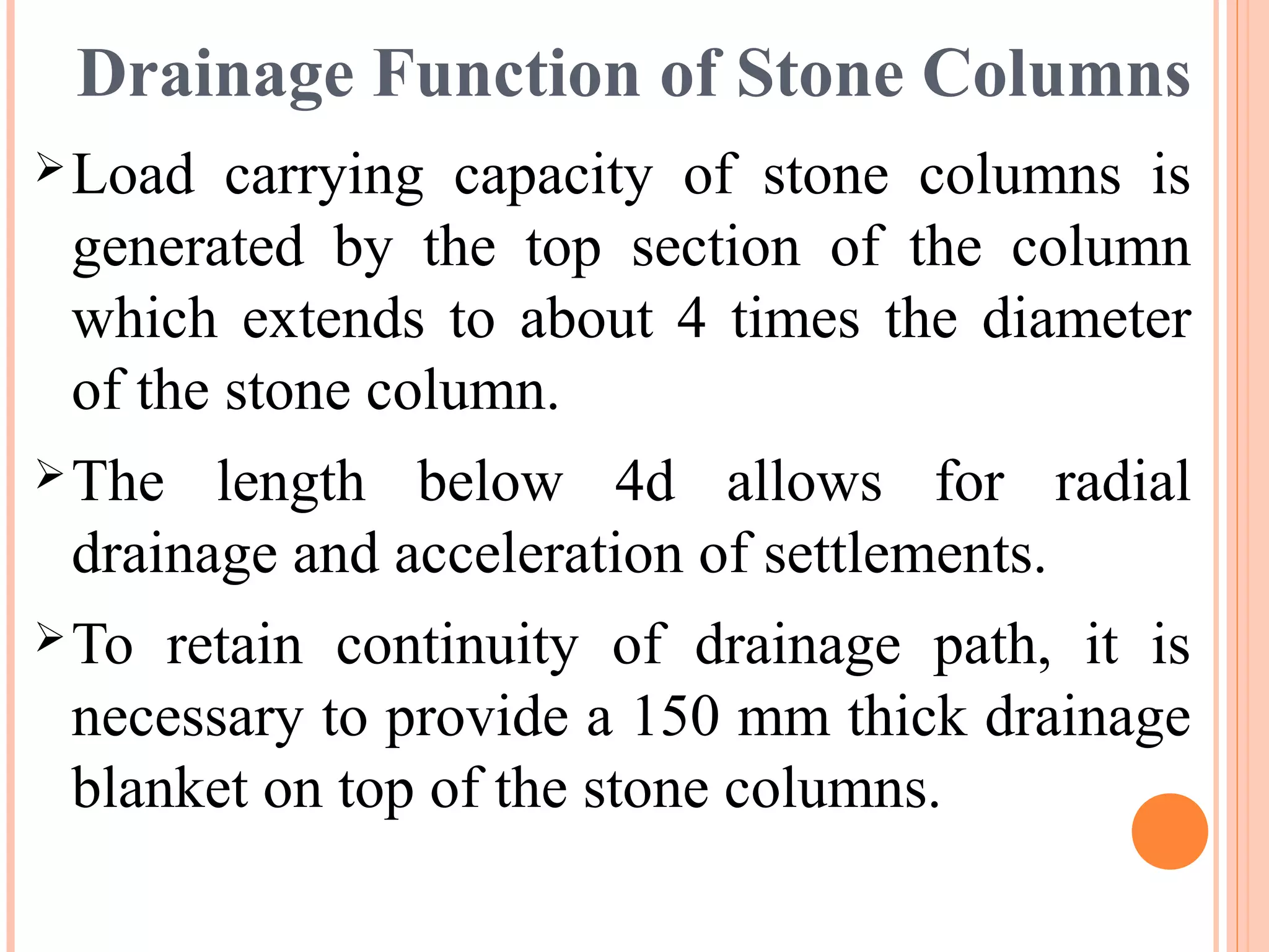 Stone columns - an overview(Ground improvement) | PPT