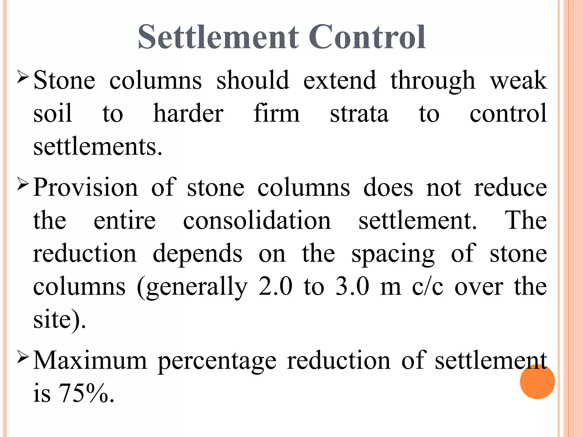 Stone columns - an overview(Ground improvement) | PPT
