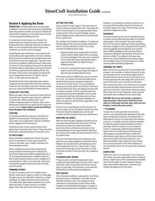 Stonecraft installation instructions | PDF