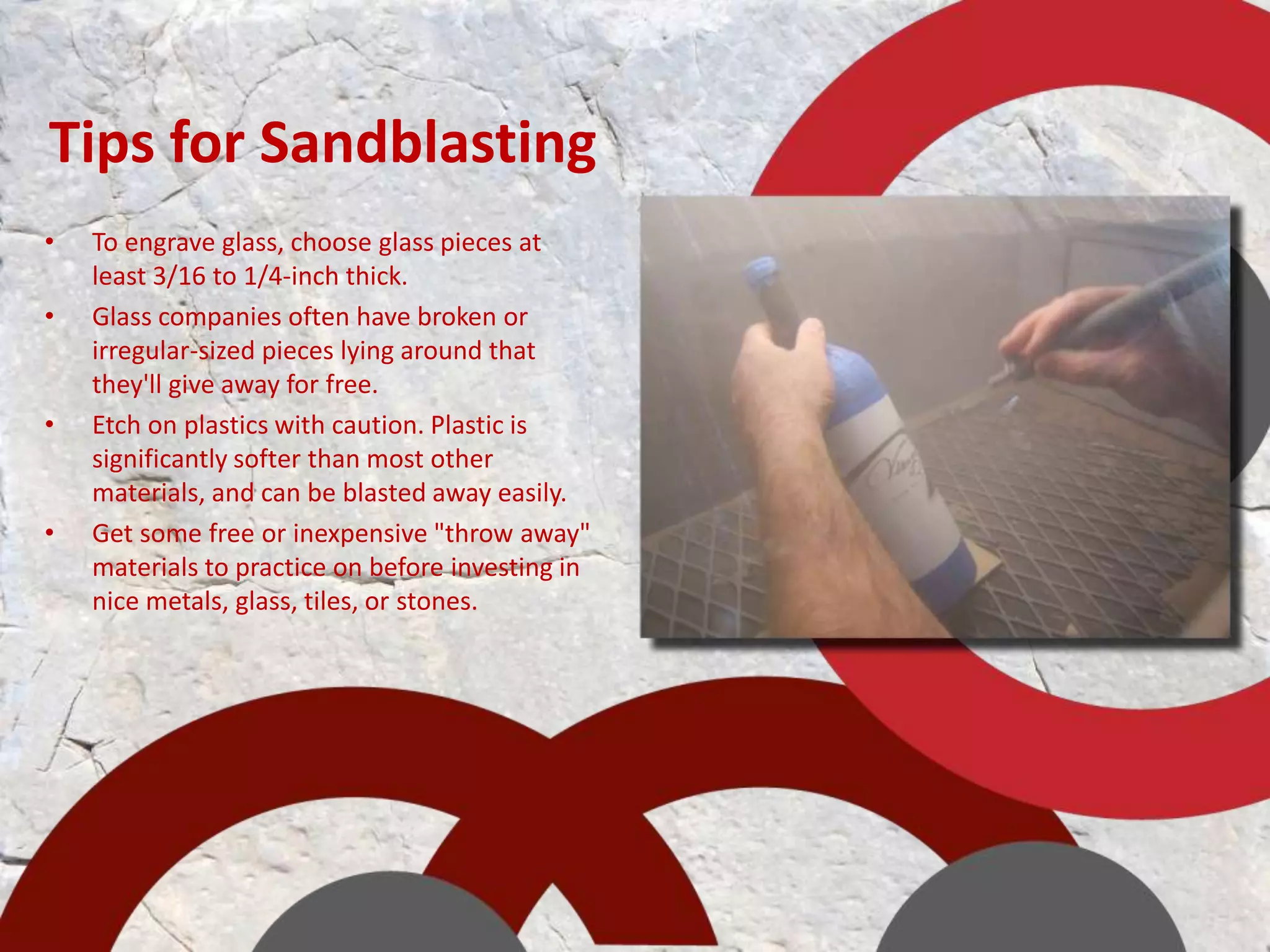 Stone engraving with sand blasters | PPT | Free Download