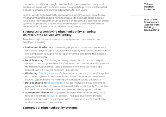 Contrasting High Availability, Fault Tolerance, and Disaster Recovery | PDF
