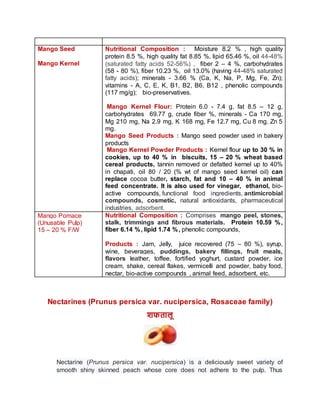 STONE FRUITS PROCESSING WASTES AND RESIDUES AS FOOD SUPPLEMENTS – Part ...