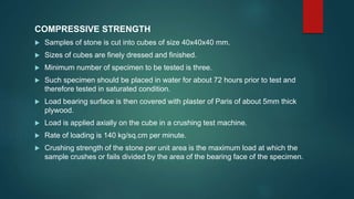 STONE: TYPES, USES, TESTS | PPTX