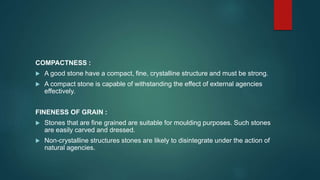 STONE: TYPES, USES, TESTS | PPTX