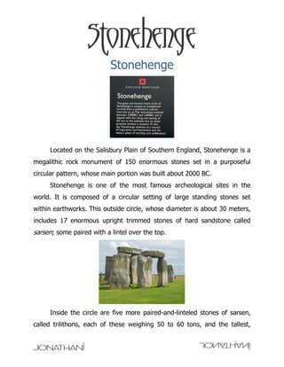 Stonehenge audio script | PDF