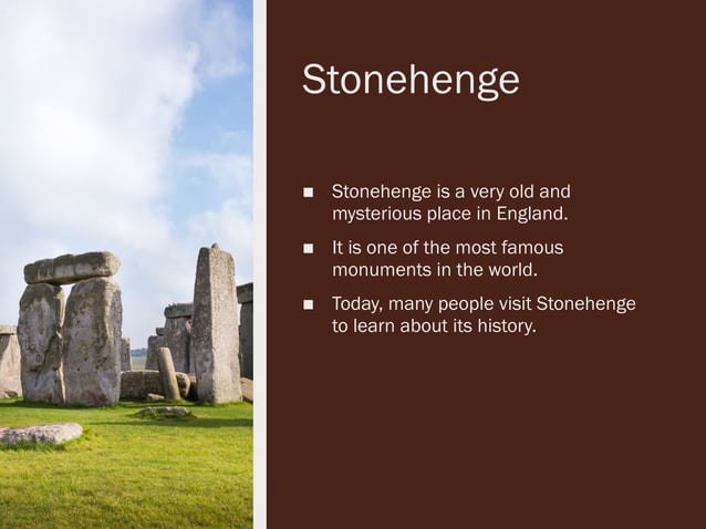 The brief history of Stonhenge and a cultural place | PPT