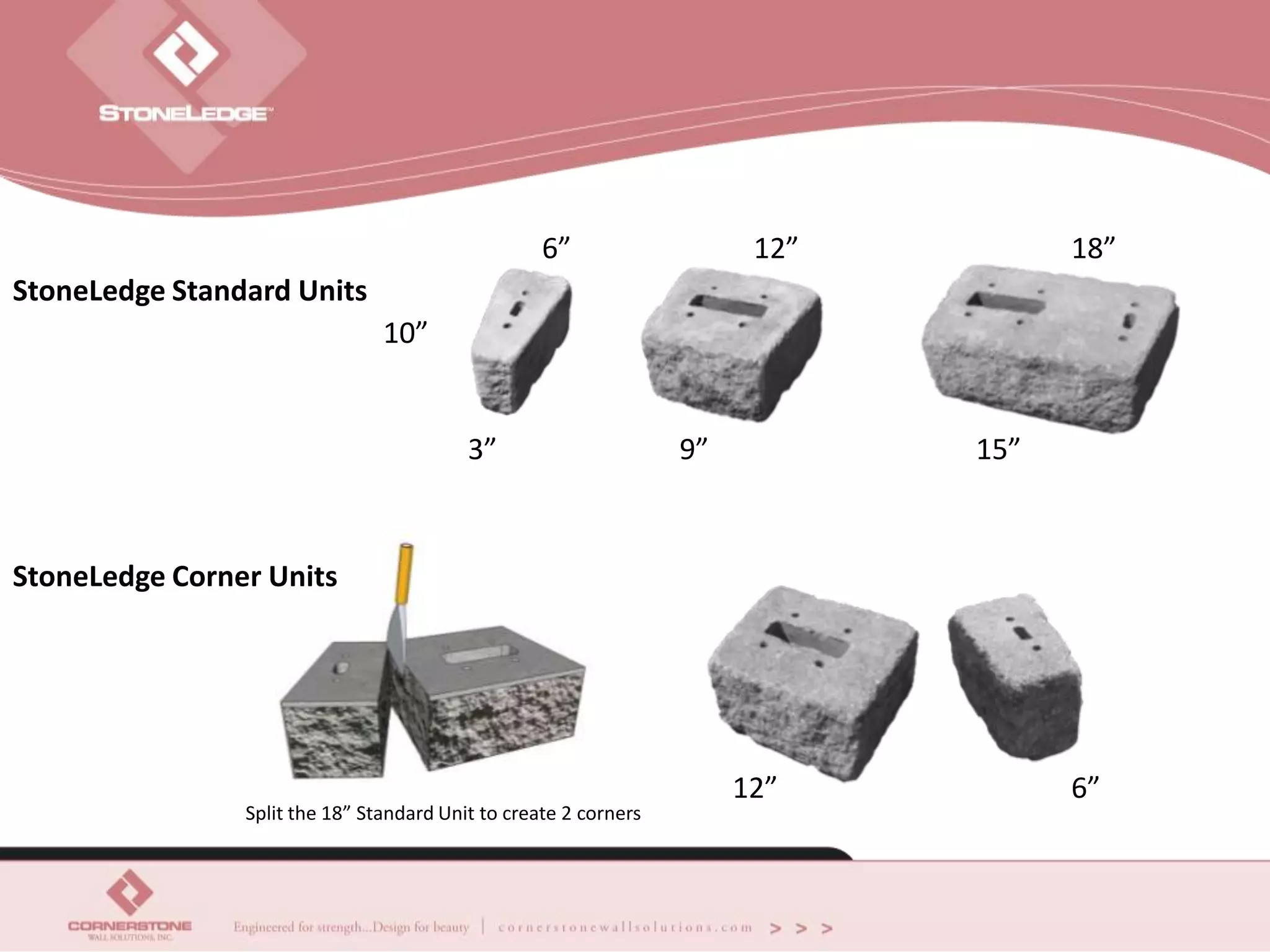 StoneLedge 6" Retaining Wall | PPTX
