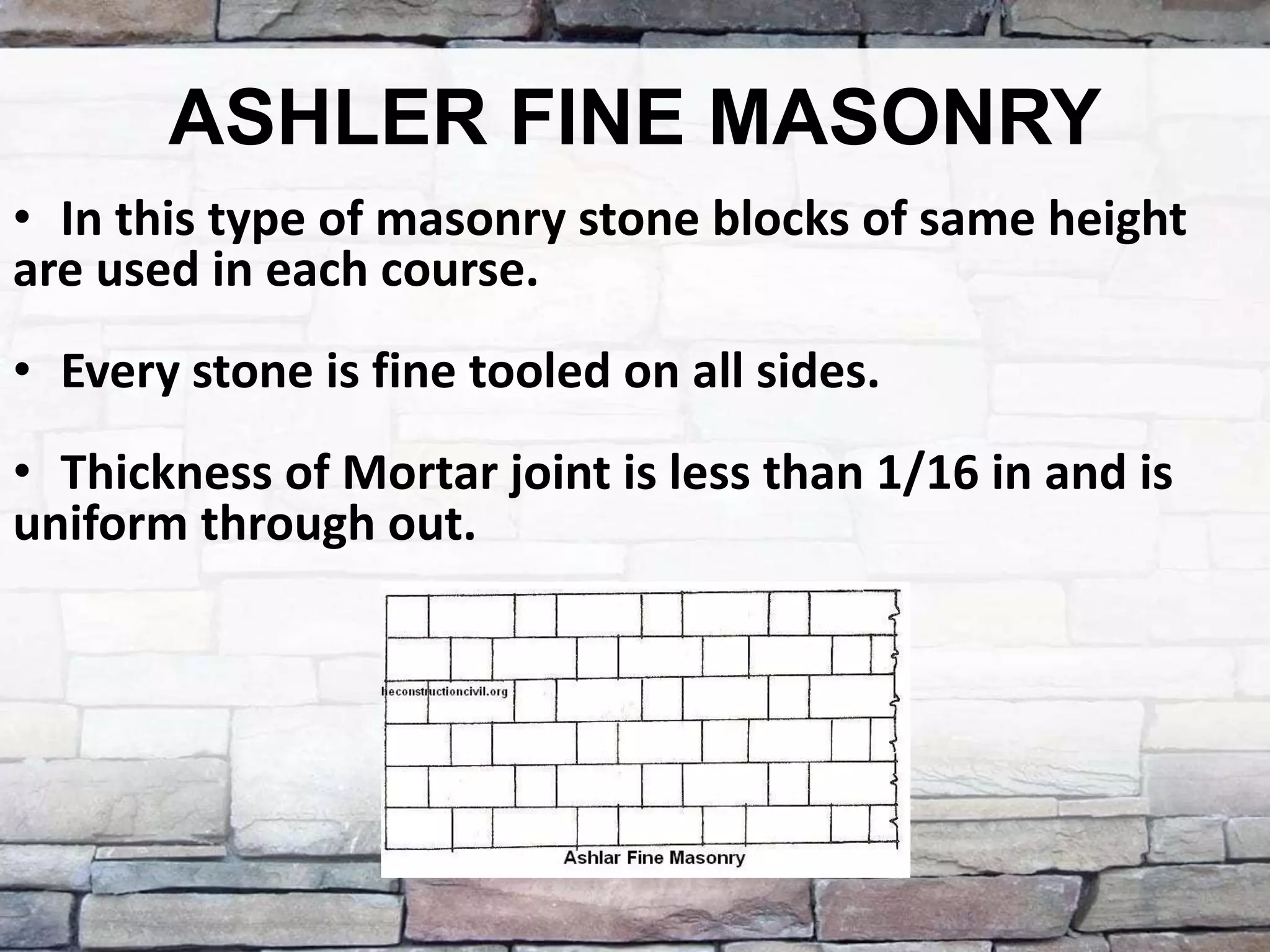 Stone masonry | PPTX