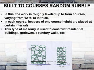 Stone masonry | PPTX