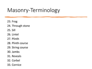 Stone masonry i | PPTX