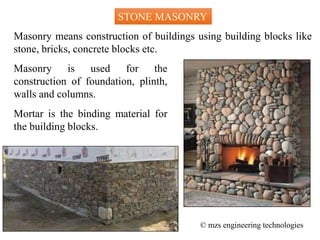 Stone masonry | PPTX