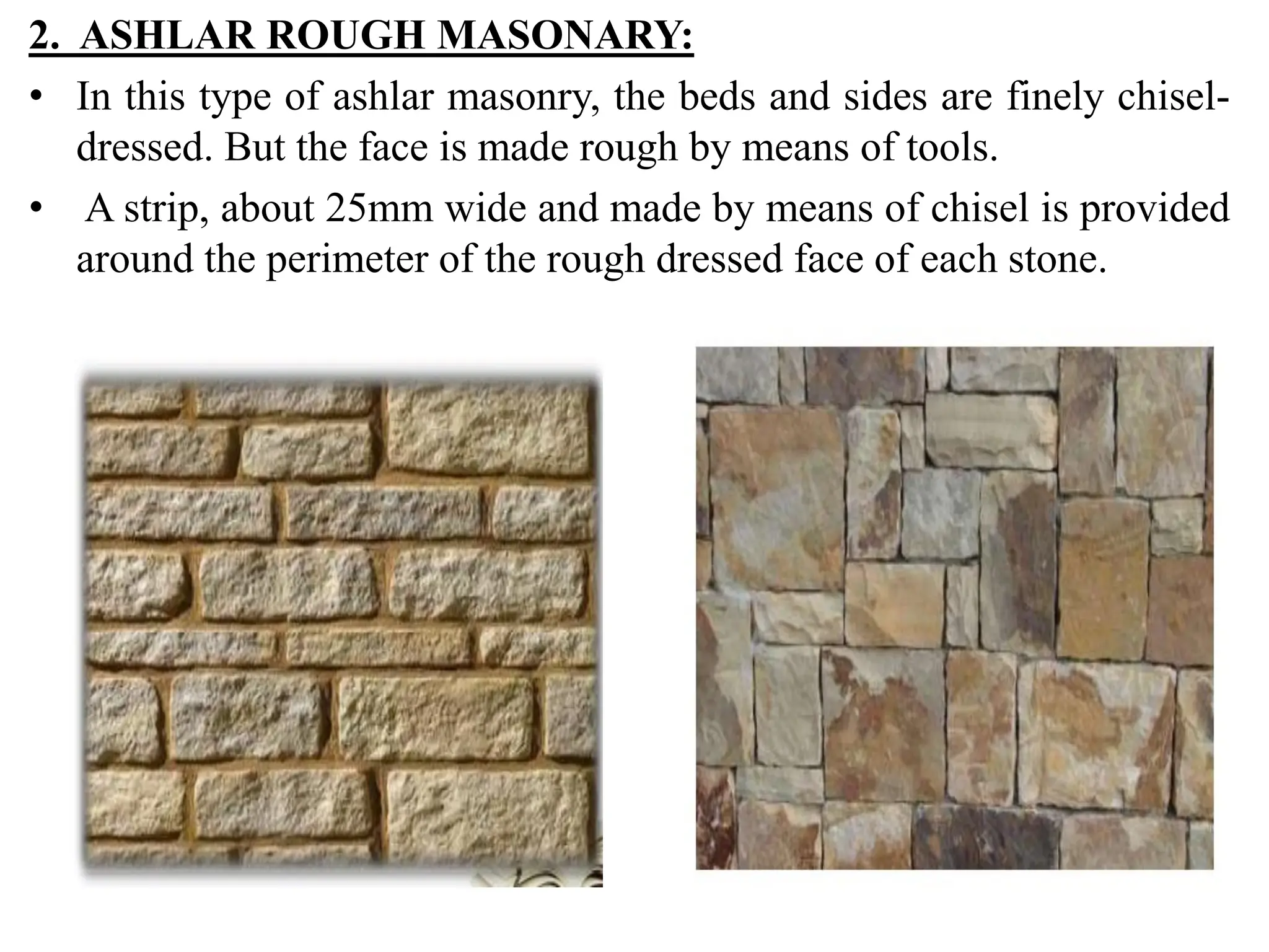 Stone Masonry and its types used in construction | PDF