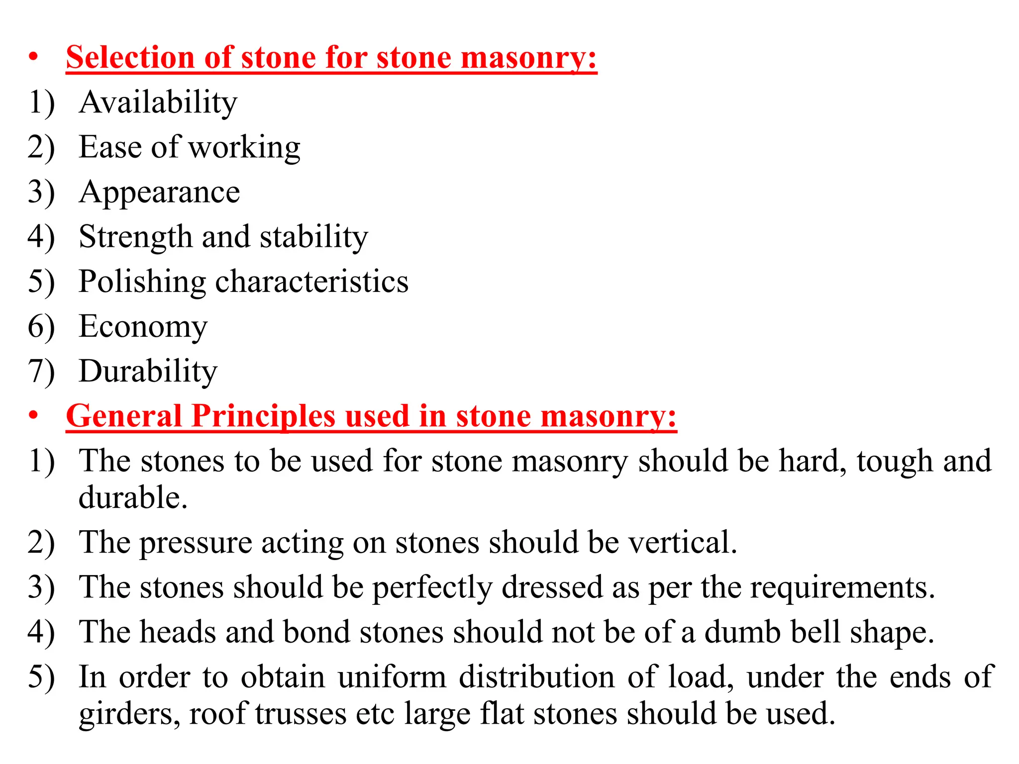 Stone Masonry and its types used in construction | PDF