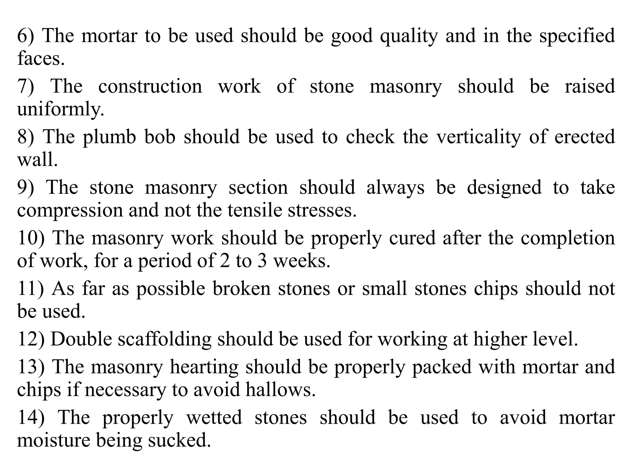 Stone Masonry and its types used in construction | PDF